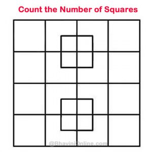 Whatsapp Riddle: Count the Number of Squares | BhaviniOnline.com
