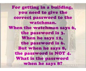 What Is The Password To Get Inside The Building? | BhaviniOnline.com