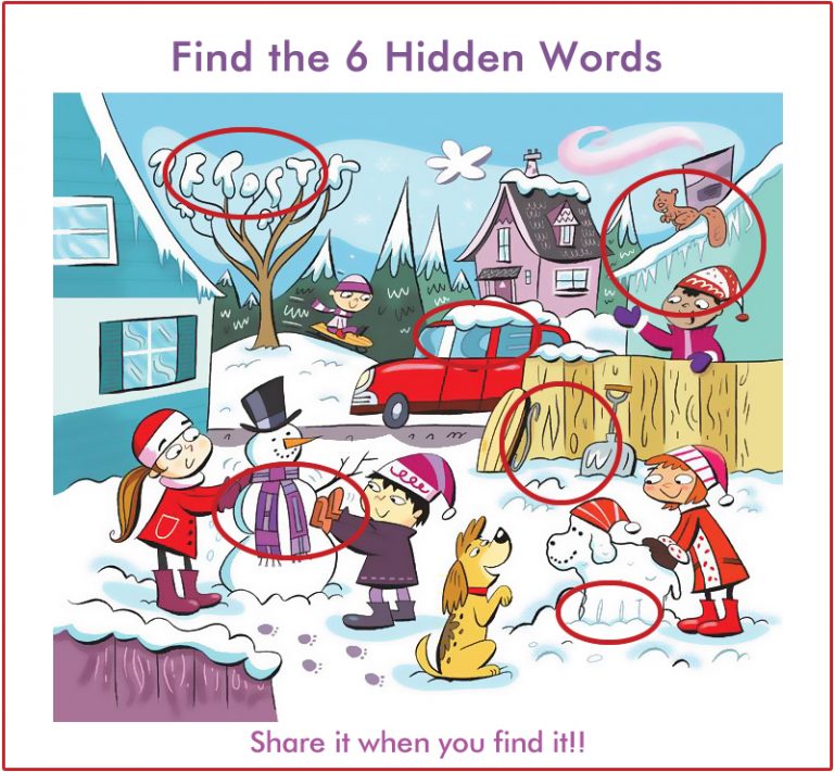 WhatsApp Riddle: Find 6 Words Hidden in the Picture 6 | BhaviniOnline.com