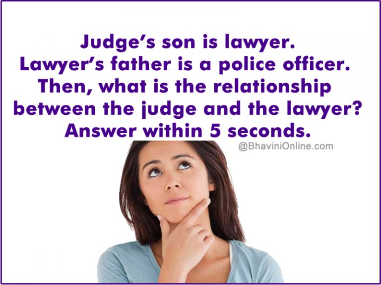 Logical Riddle: What Is The Relationship Between The Judge And The ...