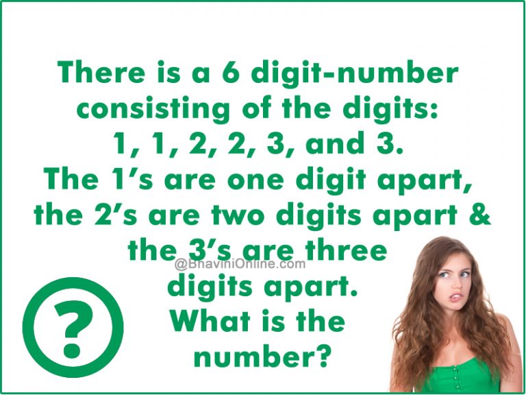 Guess the 6 Digit-Number Consisting Of The Digits: 1, 1, 2, 2, 3, And 3 ...