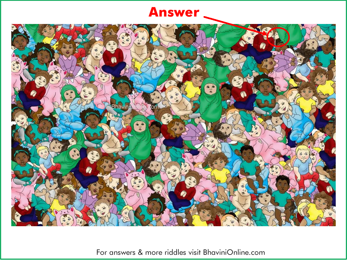 Picture Riddle: Find the Sleeping Baby in the Given Image ...