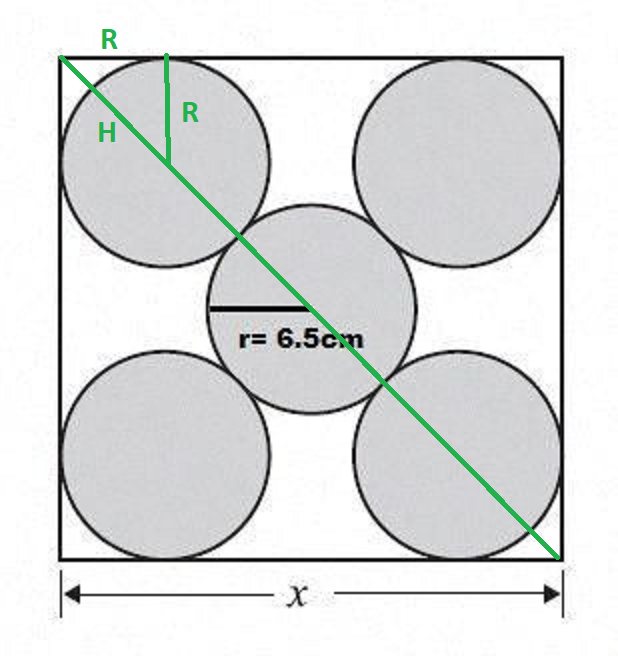 Math Riddle: What Is the Side of the Square Which Has 5 Circles With 6. ...
