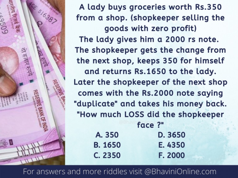 Logical Riddles Archives | BhaviniOnline.com