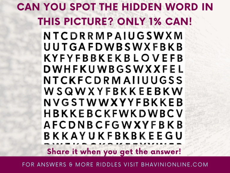 Can You Spot the Hidden Word in This Picture? Only 1% Can ...